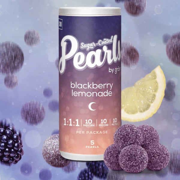 Blackberry Lemonade 1:1:1 CBN Gummies (Pearls) • Wiid Boutique Inc.