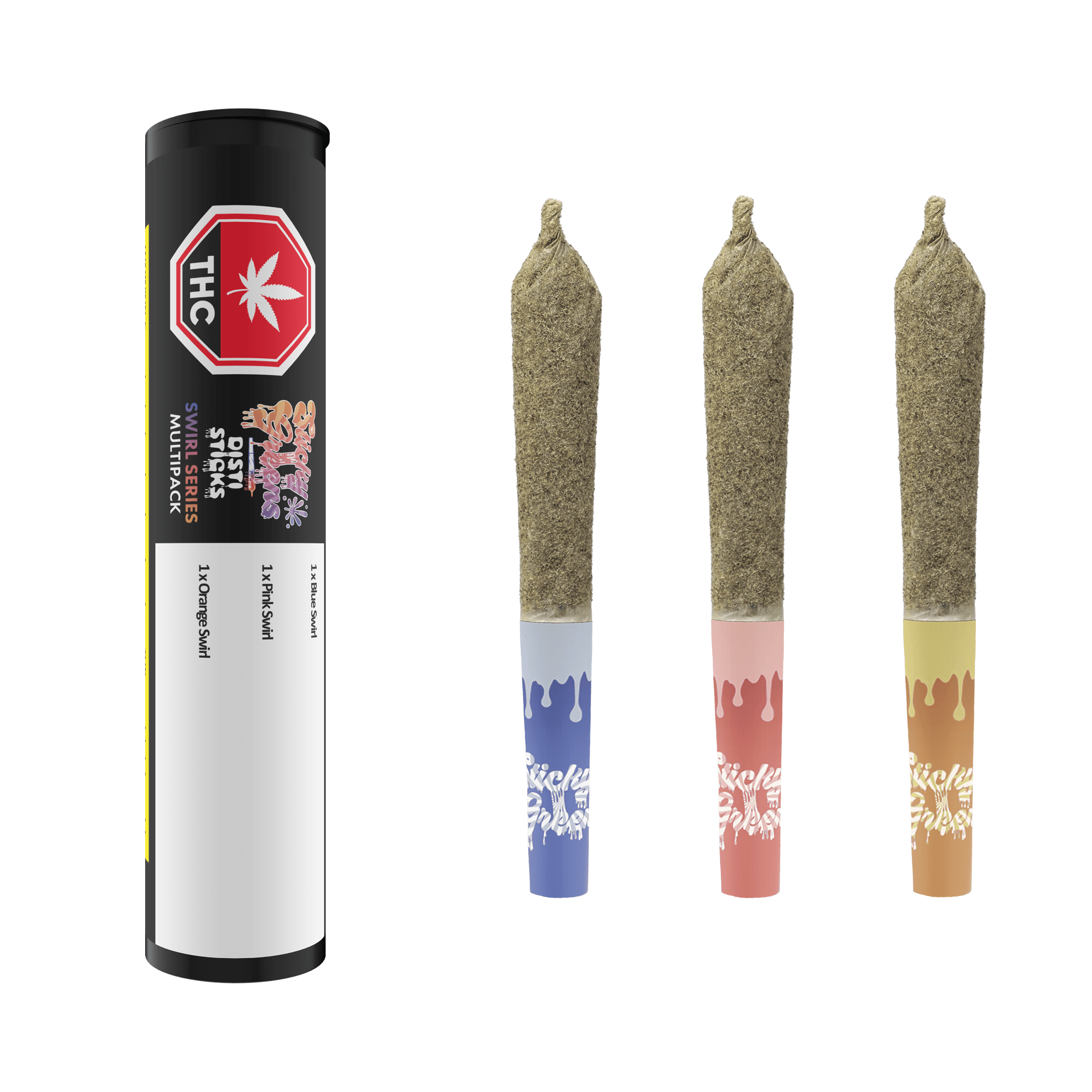 Tasty Trio Swirl Series Kief Coated Infused Disti Sticks (Sticky Greens ...