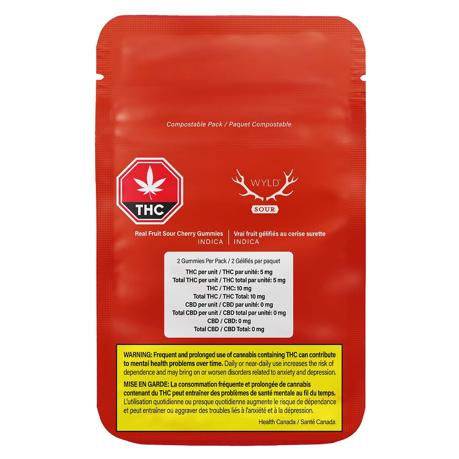 WYLD Real Fruit Sour Cherry Gummies (Wyld) • Wiid Boutique Inc. WYLD Real Fruit Sour Cherry Gummies (Wyld) • Wiid Boutique Inc.