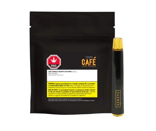 Cafe Vanilla Delight Live Resin Disposable Vape (7Acres) • Wiid ...