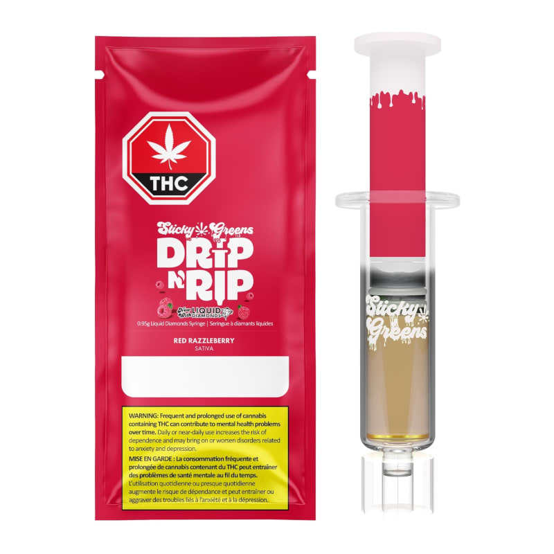 Red Razzleberry Syringe (Sticky Greens Drip N' Rip) • Wiid Boutique Inc.