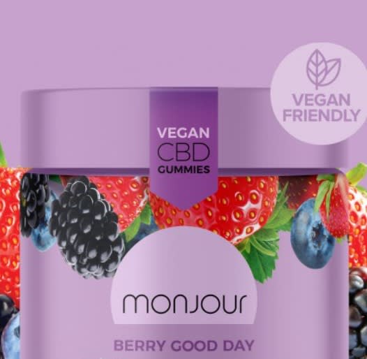 Berry Good Day CBD Gummies - 5 x 20mg (Monjour) • Wiid Boutique Inc.